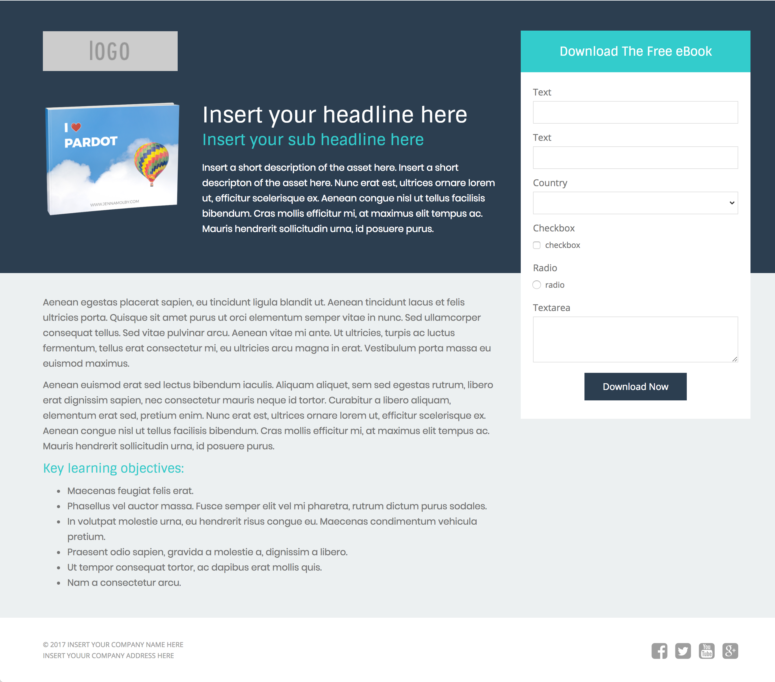Pardot Form Layout Templates