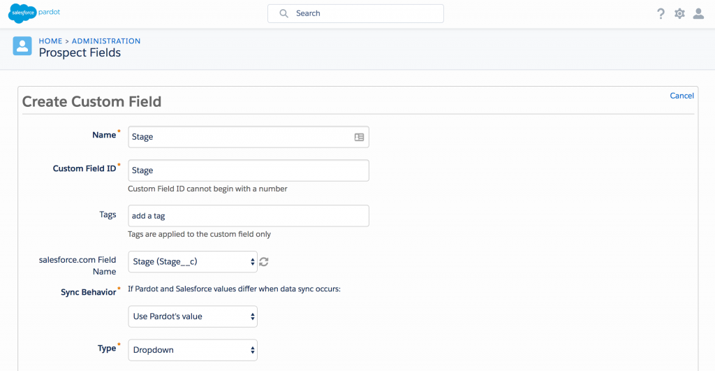 Pardot-Salesforce-Lifecycle-Reporting-Custom-Field-Stage-Mapping | Jenna Molby