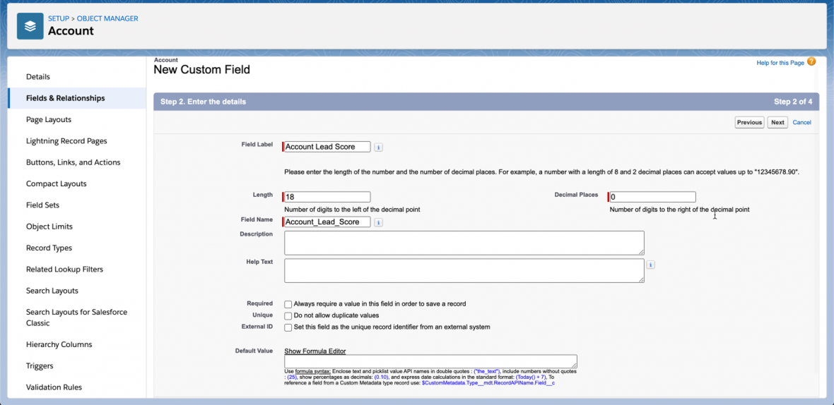 Account-Scoring-in-Salesforce-Create-Account-Lead-Score-Field | Jenna Molby