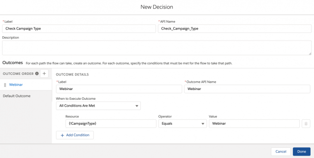How-To-Automatically-Create-Campaign-Member-Statuses-in-Salesforce-Create-Decision-Step-1 ...