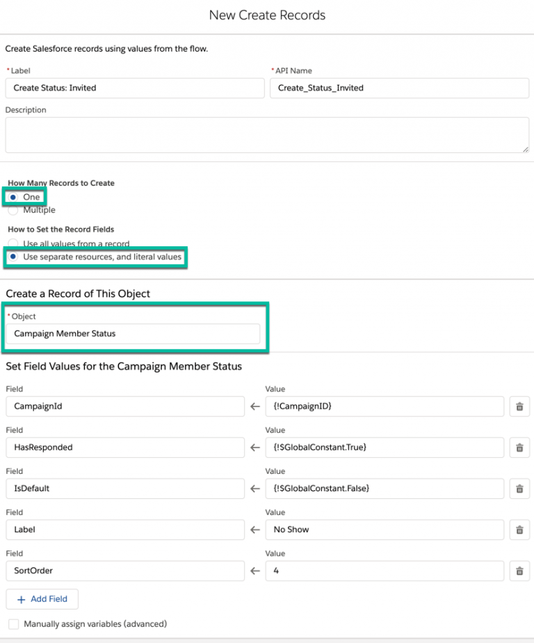 How-To-Automatically-Create-Campaign-Member-Statuses-in-Salesforce-Create-Flow-Records-Step-4 ...
