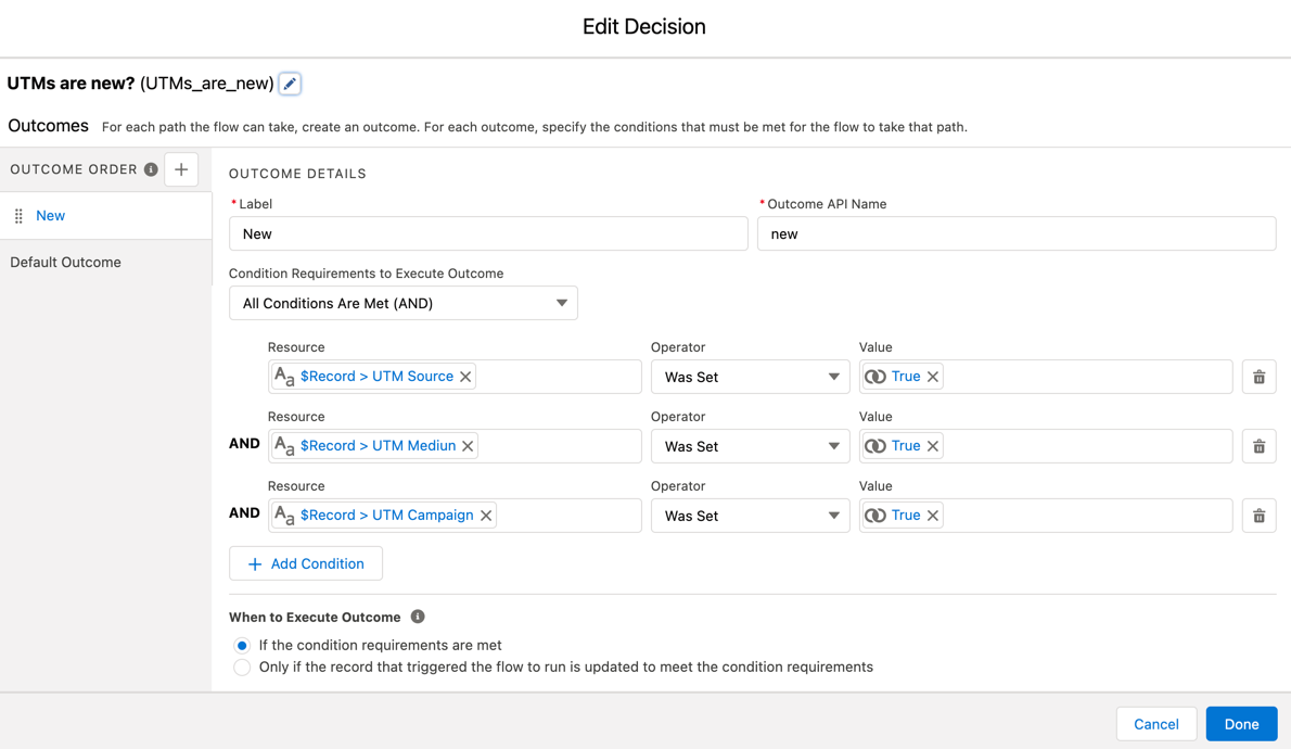 How to capture every utm touchpoint in salesforce create flow leads 3 2 