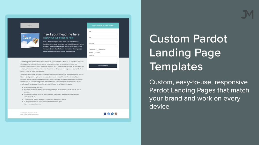 Custom Pardot Landing Page Templates Jenna Molby